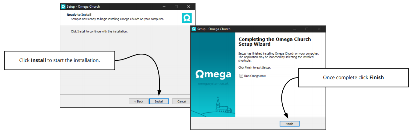 Installing Omega – Omega