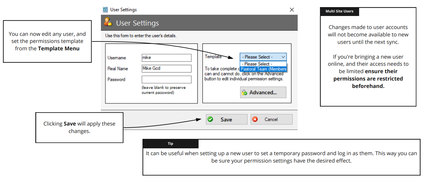 User Permissions – Omega